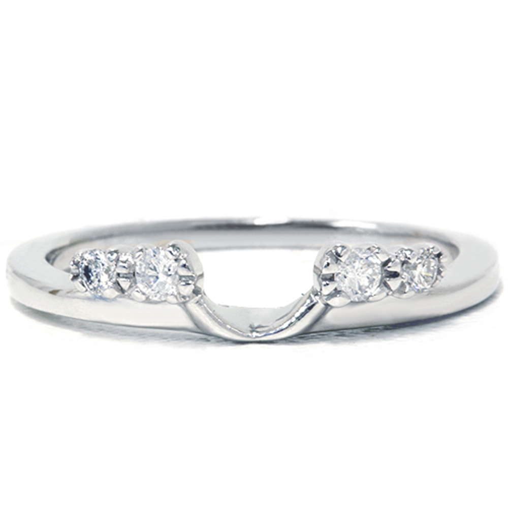1/5ct Diamond Enhancer Ring 14K White Gold
